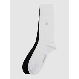 Calvin Klein Socken mit Logo-Stickerei im 2er-Pack