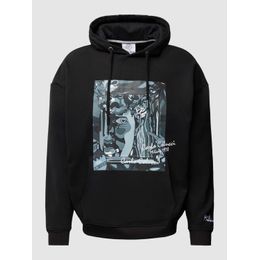 Carlo Colucci Hoodie mit Motiv-Print