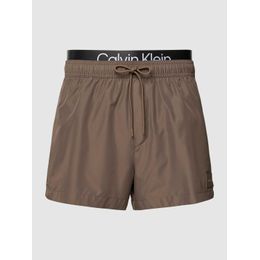 Calvin Klein Underwear Badehose mit elastischem Bund Modell 'SHORT DOUBLE'