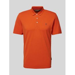 Napapijri Slim Fit Poloshirt mit Logo-Stitching Modell 'EALIS'