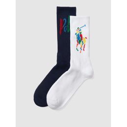 Polo Ralph Lauren Underwear Socken mit kontrastivem Brand-Print im 2er-Pack