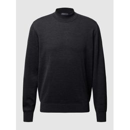 Maerz Muenchen Pullover aus Merinowolle mit Stehkragen