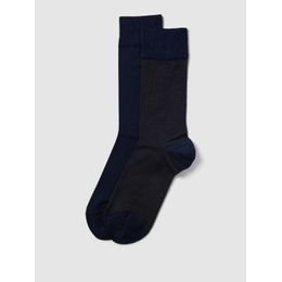 Christian Berg Socken mit Hahnentrittmuster im 2er-Pack