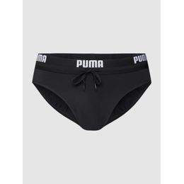 Puma Badehose mit Label-Detail