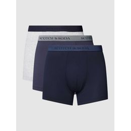 Scotch & Soda Trunks mit elastischem Logo-Bund im 3er-Pack