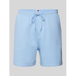 Tommy Jeans Regular Fit Sweatshorts mit Logo-Stitching Modell 'BEACH'