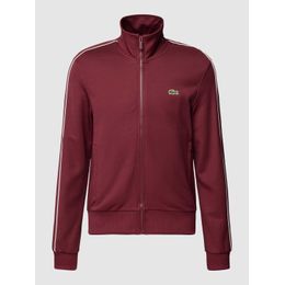 Lacoste Sweatjacke mit Stehkragen