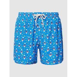 Mc2 Saint Barth Badehose mit Allover-Muster Modell 'LIGHTING'