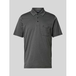 Ragman Regular Fit Poloshirt mit Allover-Muster