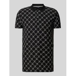 JOOP! Regular Fit Poloshirt mit Allover-Logo-Print Modell 'Thilo'