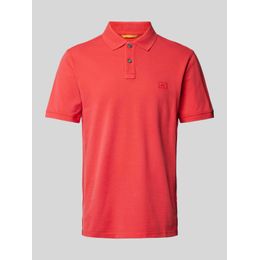 Camel Active Regular Fit Poloshirt mit Logo-Stitching