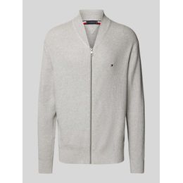 Tommy Hilfiger Regular Fit Strickjacke mit Reißverschluss