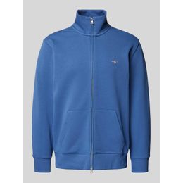 Gant Regular Fit Sweatjacke mit Label-Stitching Modell 'SGIELD'