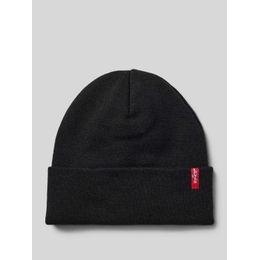 Levi's Beanie mit Label-Patch Modell 'SLOUCHY RED TAB'