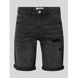 REDEFINED REBEL EST. 2013 Regular Fit Jeansshorts im Destroyed-Look Modell 'PORTO'