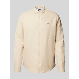 Tommy Jeans Regular Fit Flanellhemd mit Button-Down-Kragen