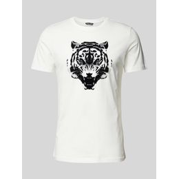 Antony Morato T-Shirt mit geripptem Rundhalsausschnitt