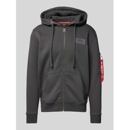 Alpha Industries Sweatjacke mit Label-Details