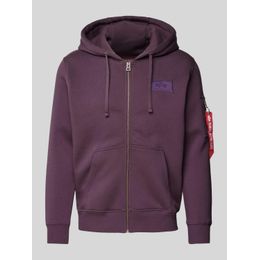 Alpha Industries Sweatjacke mit Label-Details