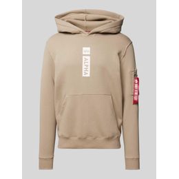 Alpha Industries Hoodie mit Reißverschluss- und Känguru-Tasche