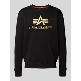 Alpha Industries Sweatshirt mit Rundhalsausschnitt