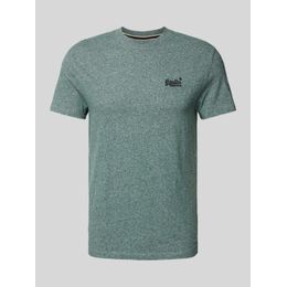 Superdry T-Shirt mit Label-Stitching