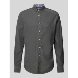 & Colours & Sons Regular Fit Freizeithemd mit Button-Dow-Kragen