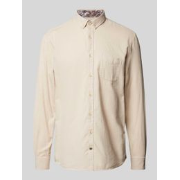 & Colours & Sons Regular Fit Freizeithemd mit Button-Dow-Kragen