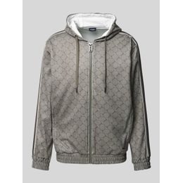 JOOP! Sweatjacke mit Label-Muster Modell 'Tristan'