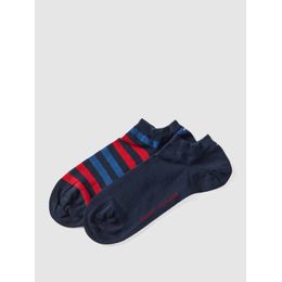 Tommy Hilfiger Sneakersocken mit Label-Print im 2er-Pack