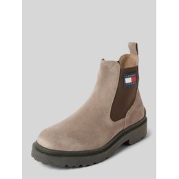 Tommy Jeans Chelsea Boots aus Leder mit Label-Patch