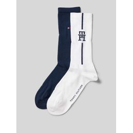 Tommy Hilfiger Socken mit elastischem Rippenbündchen im 2er-Pack