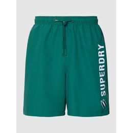 Superdry Badehose mit Label-Stitching Modell 'CODE'