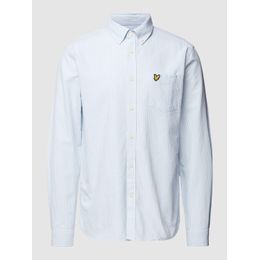 Lyle & Scott Slim Fit Freizeithemd mit Streifenmuster Modell 'Oxford'