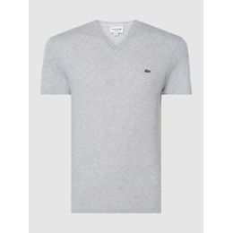 Lacoste Regular Fit T-Shirt mit V-Ausschnitt