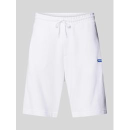 Regular Fit Sweatshorts mit Label-Patch Modell 'Nasensio'