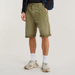 G-Star Raw Pleated Chino Shorts - Grün - Herren