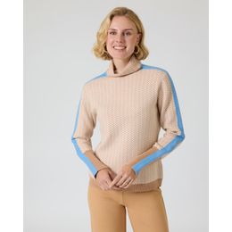 BE GOLD Pullover im Fischgratmuster