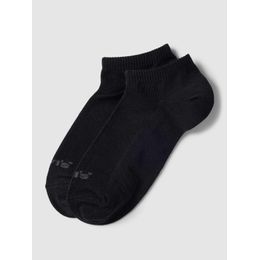 Levi's Socken mit Label-Schriftzug Modell 'LOW CUT TENCEL' im 2er-Pack