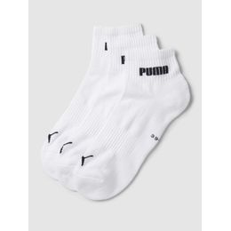 Puma Sneakersocken mit Label-Print im 3er-Pack