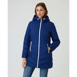 Fiora Blue Steppjacke mit Kontrast-Details