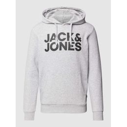 Jack & Jones Hoodie mit Label-Detail Modell 'ECORP'