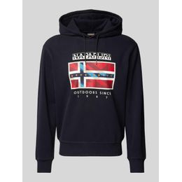 Napapijri Hoodie mit Label-Print Modell 'BIG FLAG'