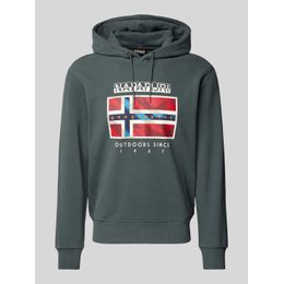 Napapijri Hoodie mit Label-Print Modell 'BIG FLAG'