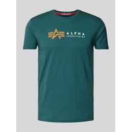 Alpha Industries T-Shirt mit Label-Print