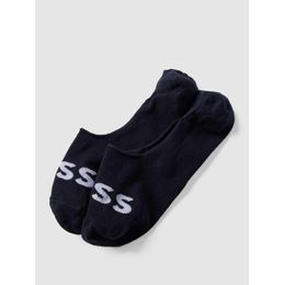 BOSS Füßlinge mit Label-Print im 2er-Pack