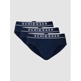 Schiesser Slip mit Logo-Bund im 3er-Pack