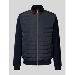 Bugatti Sweatjacke mit Stehkragen