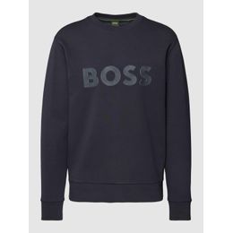 BOSS Green Sweatshirt mit Label-Print Modell 'Salbo'