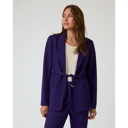 Jersey-Blazer mit Gürtel